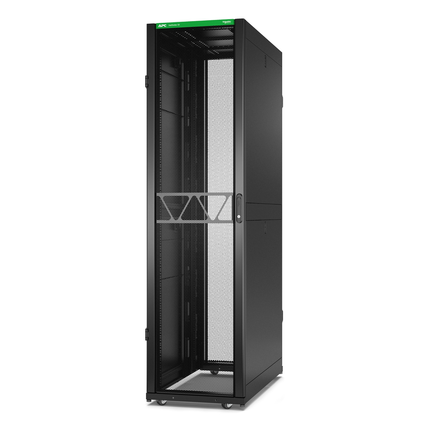 APC NetShelter SX Server Rack Gen 2, 48U, 2258H x 600W x 1200D mm, with ...